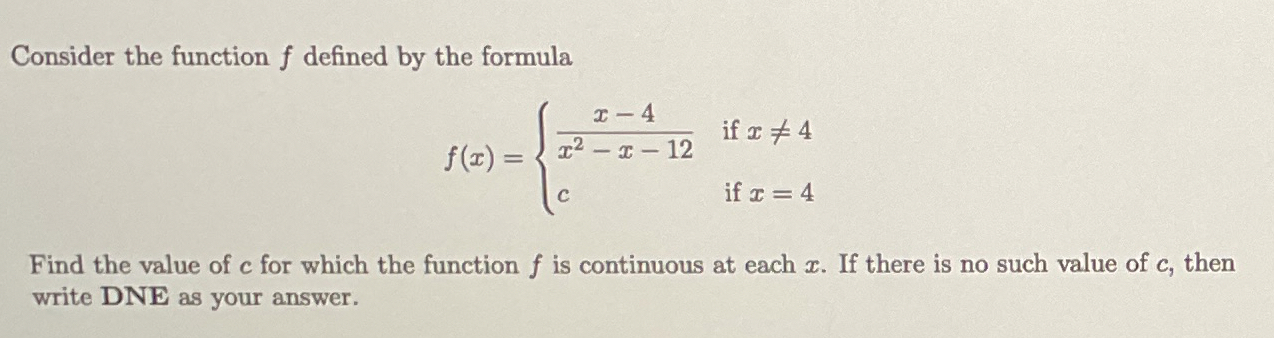 Solved Consider the function f ﻿defined by the | Chegg.com