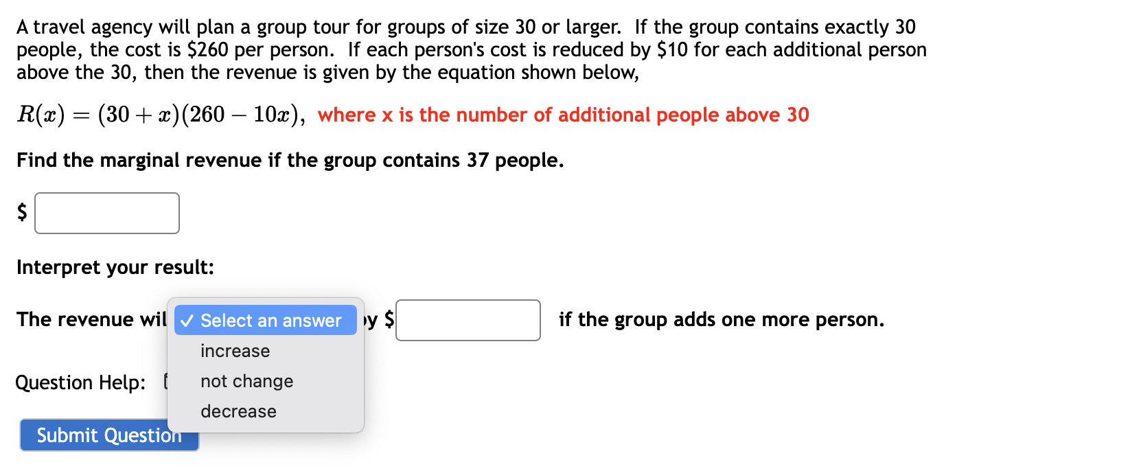 Solved A travel agency will plan a group tour for groups of | Chegg.com