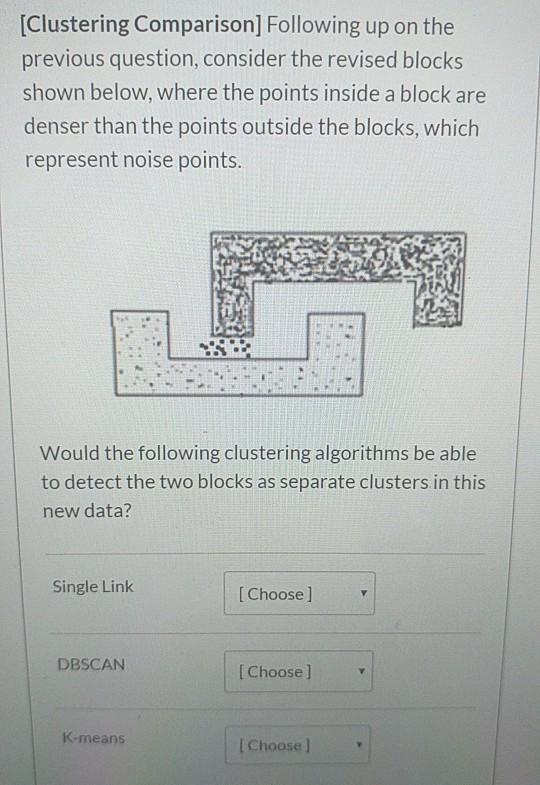 Solved Clustering Comparison Following Up On The Previous
