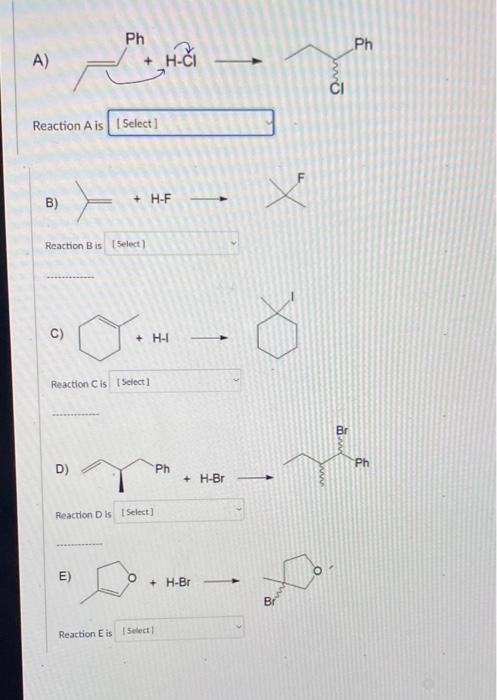 Solved i need help with alkene addition reactionsneed help | Chegg.com