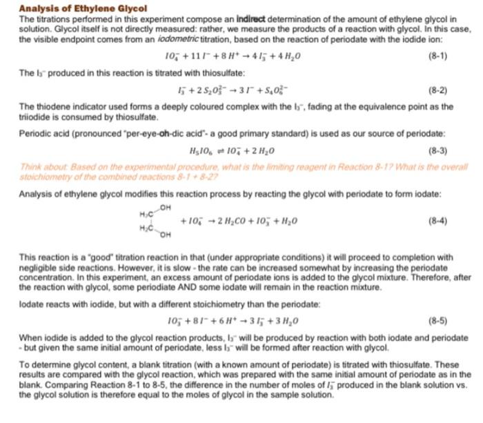 Solved 1. A student performed this lab exercise, generating | Chegg.com