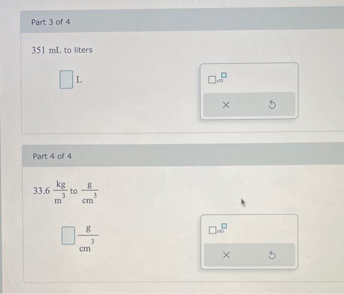 Solved Carry out the following conversions. Be sure each of | Chegg.com