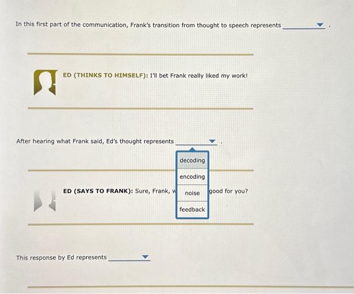 Solved Read the following segments of a communication | Chegg.com