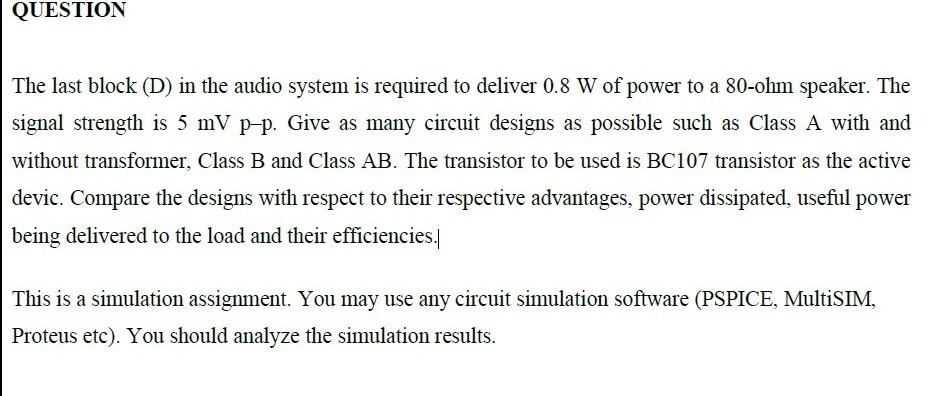 Solved I Want Proteus Simulation And Teorical Calculations