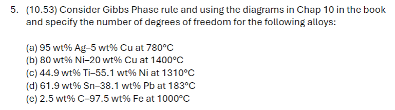Solved (10.53) ﻿Consider Gibbs Phase rule and using the | Chegg.com