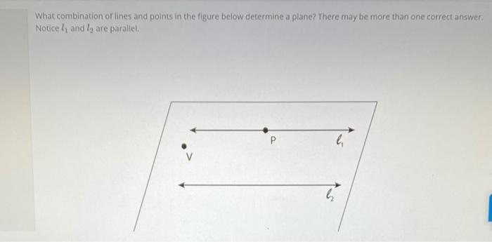 Solved What combination of lines and points in the figure | Chegg.com