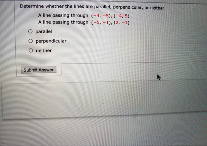 Solved Determine whether the lines are parallel, | Chegg.com