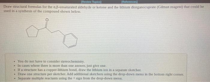 Solved [Review Topics) (References Draw a structural formula | Chegg.com