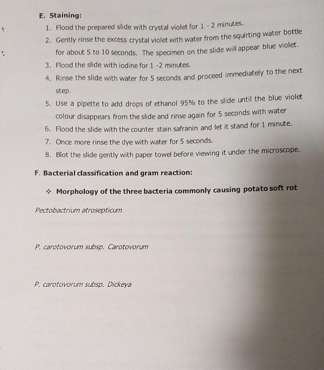 Solved PRACTICAL 2: BACTERIAL GROWTH ARTIFICIAL INOCULATION | Chegg.com