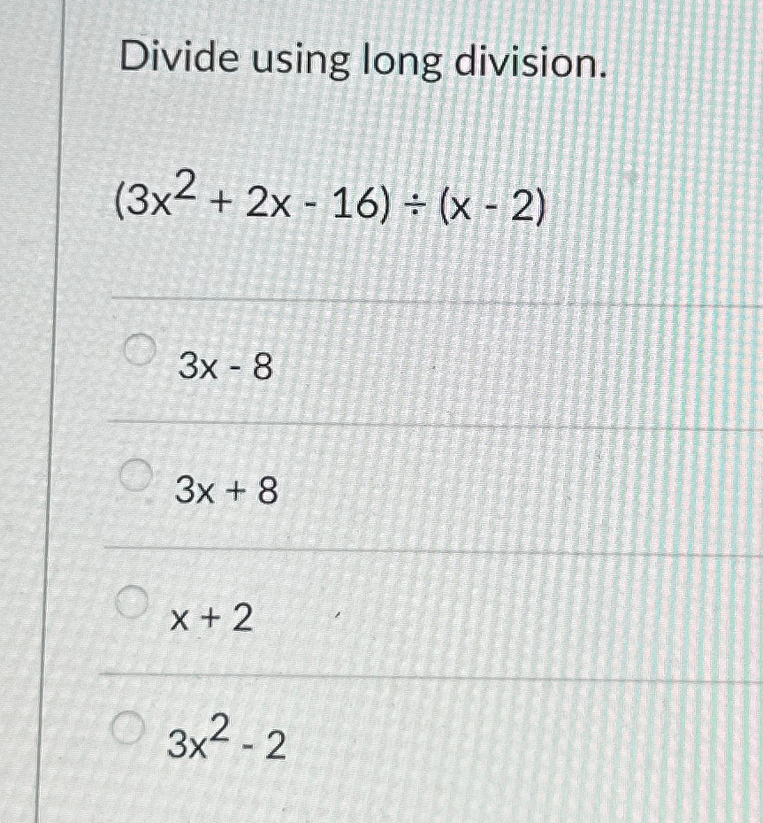 Solved Divide using long | Chegg.com