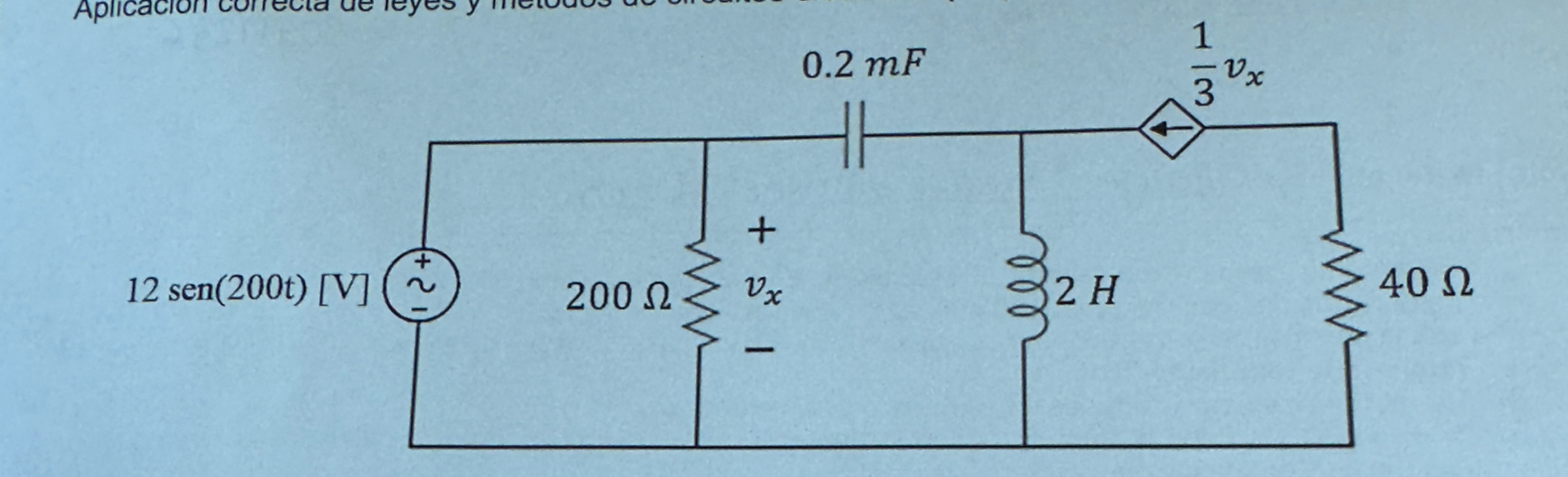 Solved For the circuit in the following figure, determine | Chegg.com