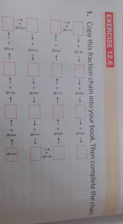 EXERCISE 12.6Copy this fraction chain into your book. | Chegg.com