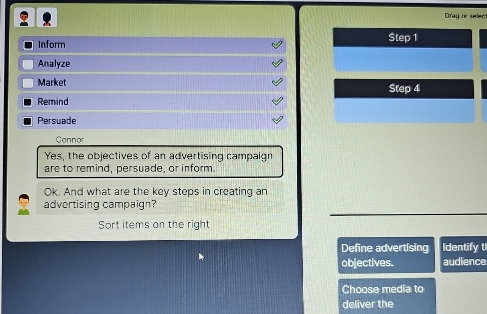 Solved Drag or selecInformStep | Chegg.com