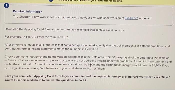 Required information The Chapter 1 Form worksheet is | Chegg.com