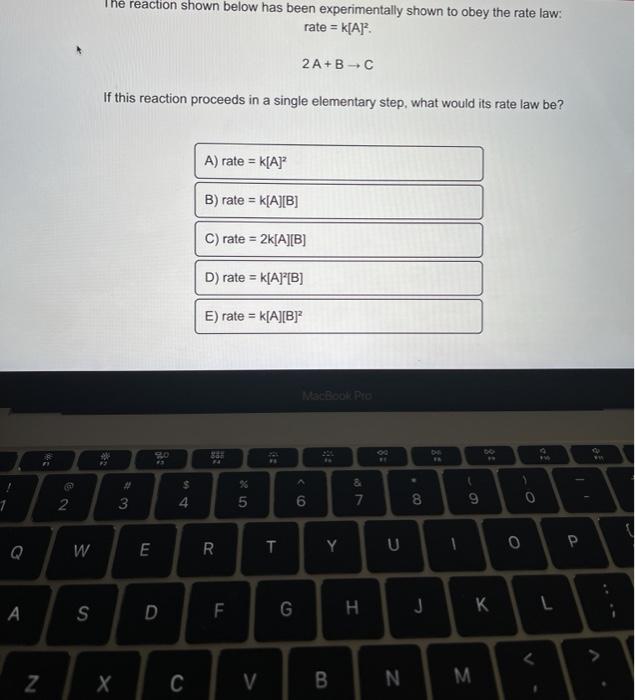 Solved The reaction shown below has been experimentally | Chegg.com