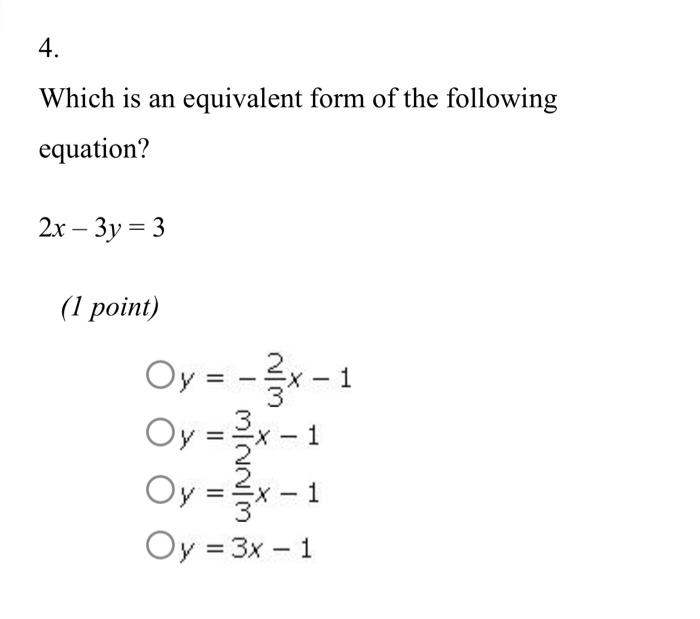 Solved Which is an equivalent form of the following | Chegg.com