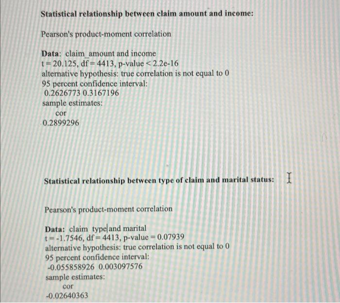 Solved Explain if there are statistical relationships in | Chegg.com
