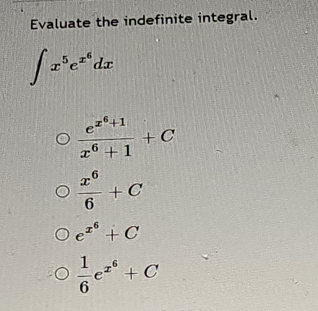 Solved Evaluate the indefinite | Chegg.com