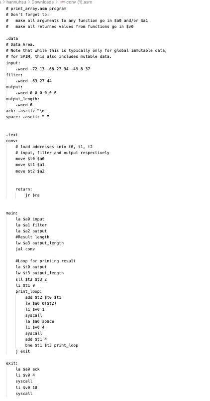 Solved Task 1: Conversion Program You will write a MIPS | Chegg.com