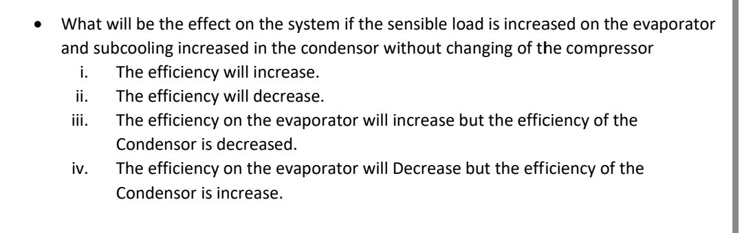 Solved What will be the effect on the system if the sensible | Chegg.com