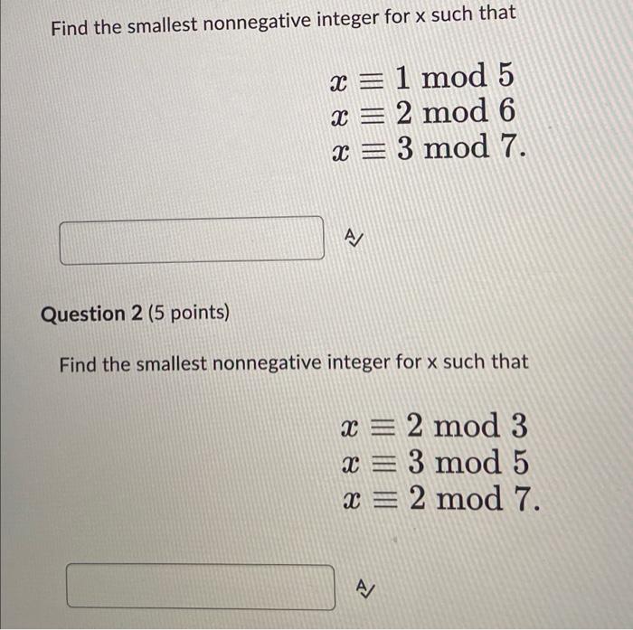 solved-find-the-smallest-nonnegative-integer-for-x-such-that-chegg