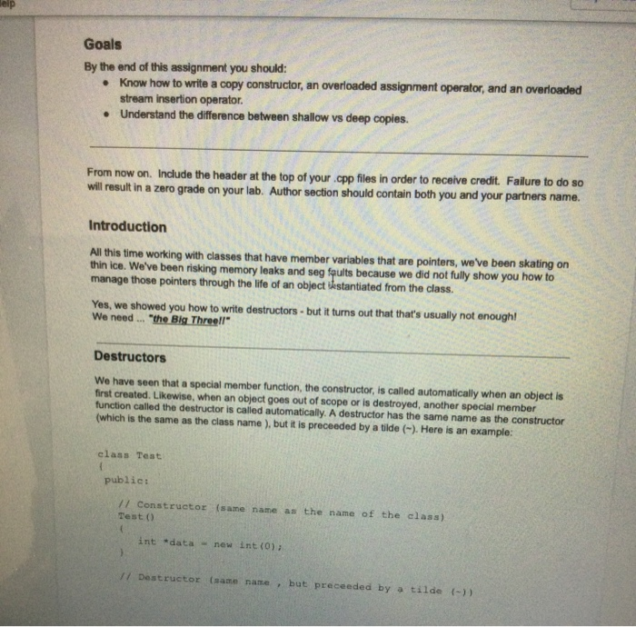 Solved Goals By the end of this assignment you should: • | Chegg.com
