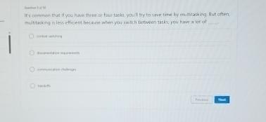 Solved it's common that if you have three or four tasks | Chegg.com