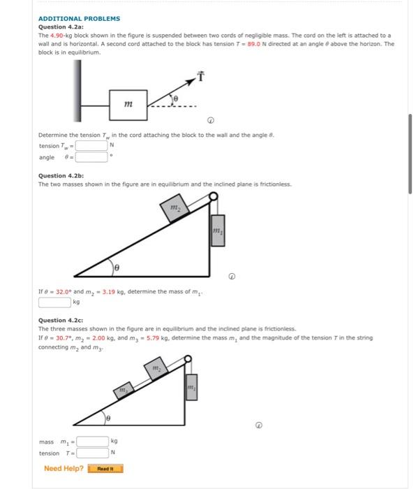 Solved ADDITIONAL PROBLEMS Question 4.5a: The figure shows | Chegg.com