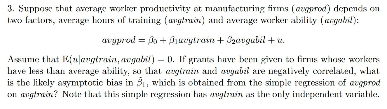 Solved Suppose that average worker productivity at | Chegg.com