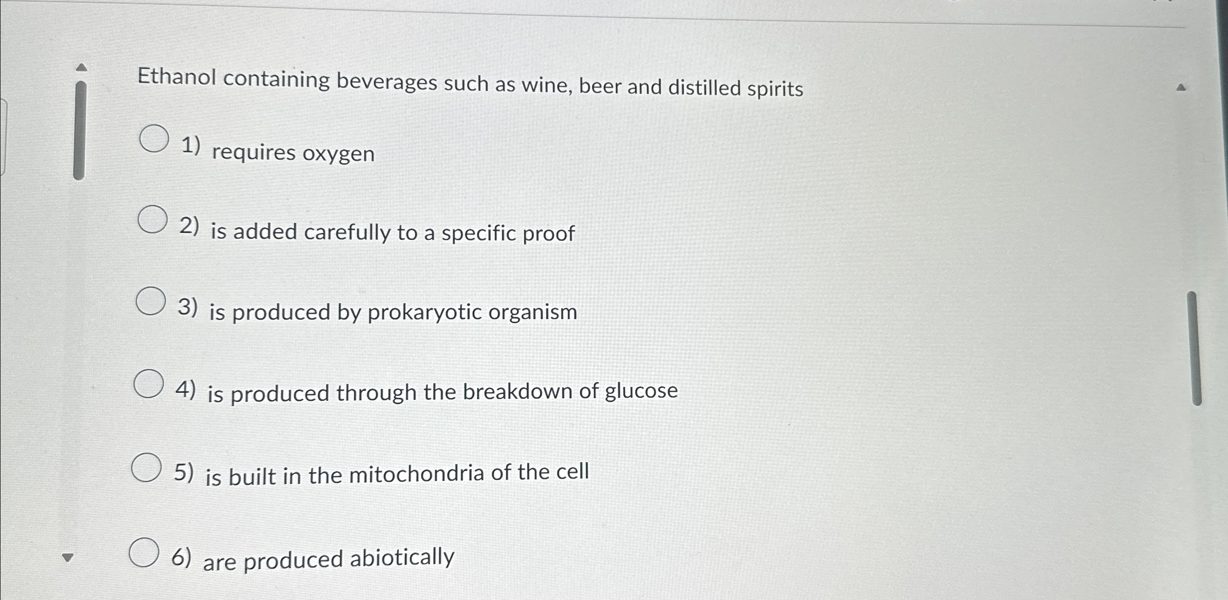 Solved Ethanol containing beverages such as wine, beer and | Chegg.com