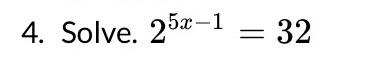 Solved 25x−1=32 | Chegg.com