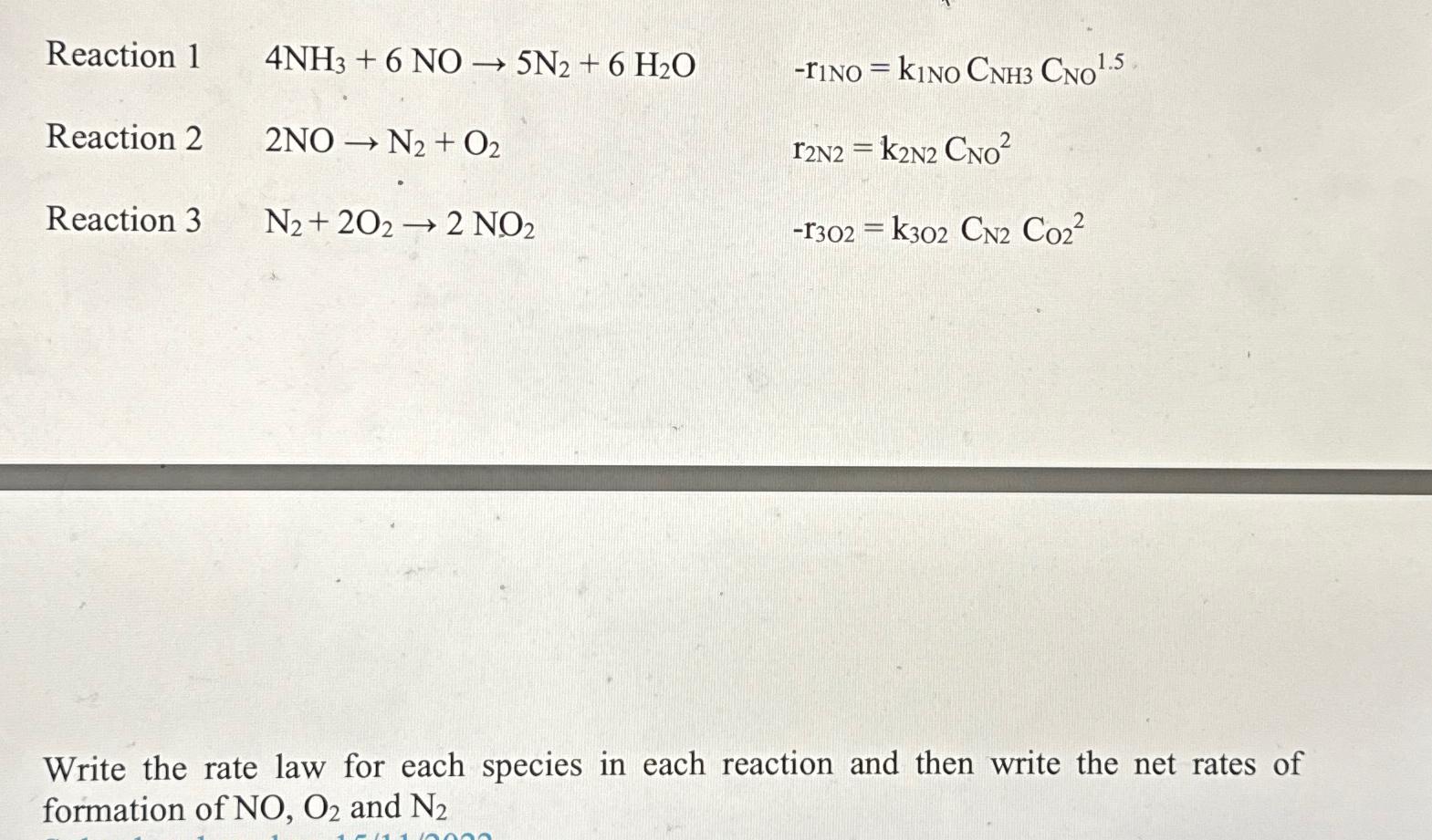 Solved Reaction | Chegg.com