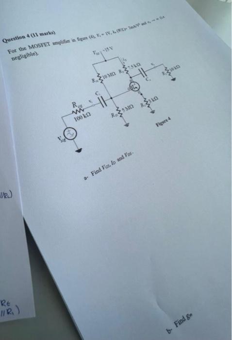 Solved Question 4(11 marks) nequigible). | Chegg.com Solved Question 4(11 marks) nequigible). | Chegg.com