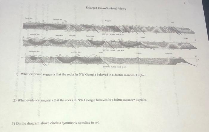 Solved 1) What evidence suggests that the rocks in NW | Chegg.com