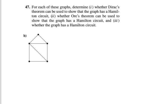 Solved 47. For each of these graphs, determine ( i ) whether | Chegg.com