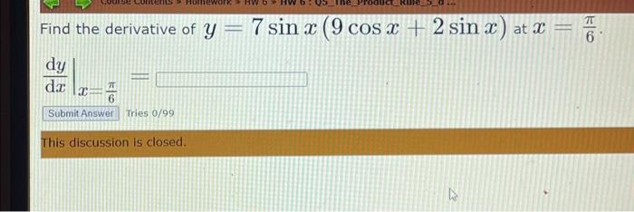 Solved Find The Derivative Of G X X6 5x −8x2 8 G′ X