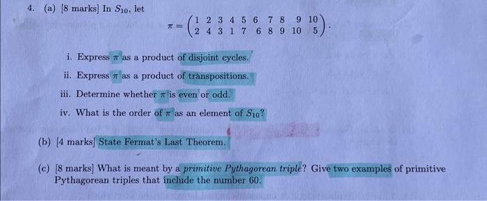 Solved 4. (a) [8 marks] In S10, let | Chegg.com
