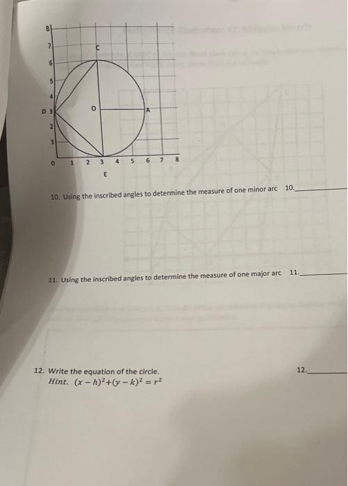 Solved the question is use the circle below to answer | Chegg.com