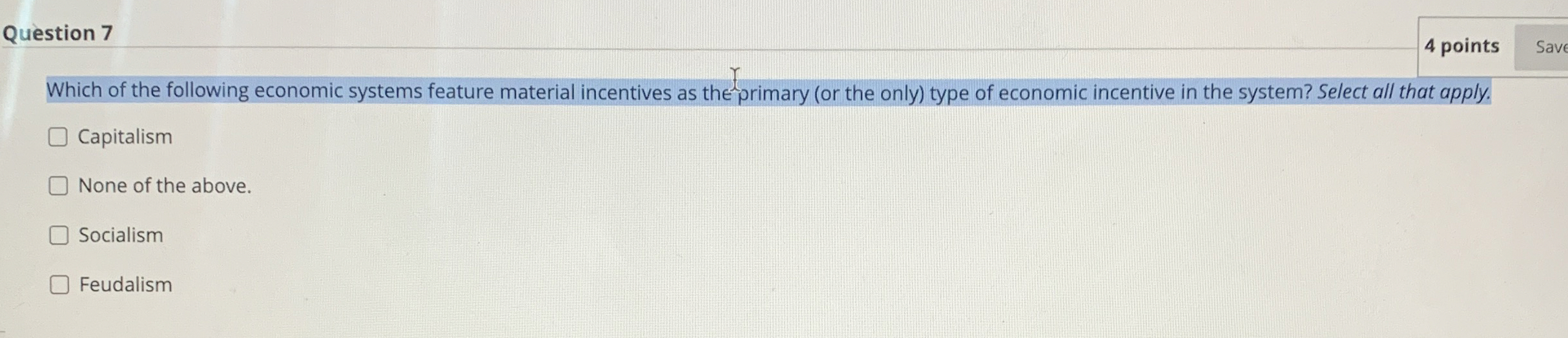 Solved Question 74 pointsWhich of the following economic | Chegg.com Solved Question 74 pointsWhich of the following economic | Chegg.com