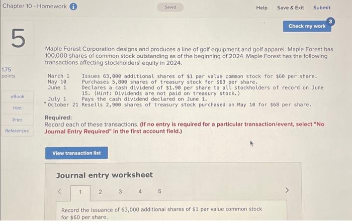 Solved Maple Forest Corporation designs and produces a line | Chegg.com