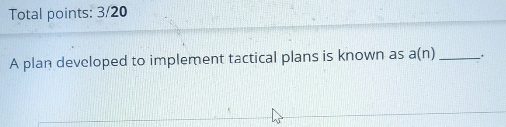 Solved Total points: 320A plan developed to implement | Chegg.com Solved Total points: 320A plan developed to implement | Chegg.com