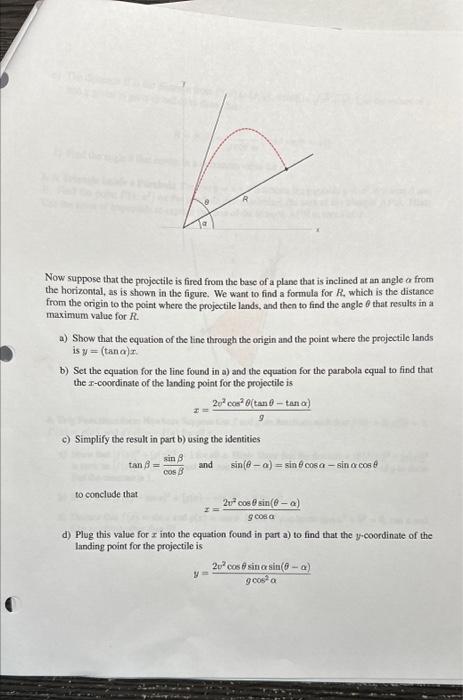 Solved 2. Maximizing Projectile Range If a projectile is | Chegg.com