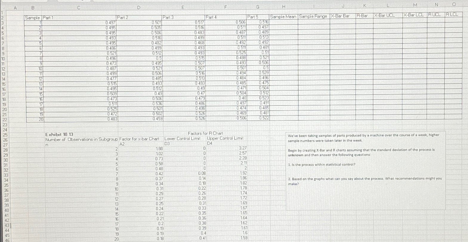 Solved ABcDFGHKLMN\table[[Sample,Part 1,Part2,Part 3,Part | Chegg.com