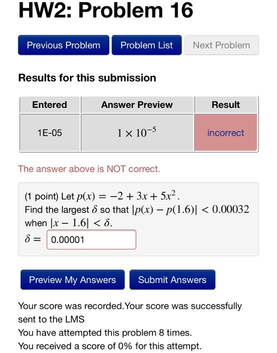 Solved Hw2 Problem 16 Previous Problem Problem List Next 