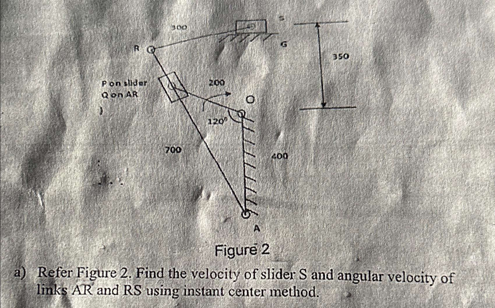 Solved Figure 2a) ﻿Refer Figure 2. ﻿Find the velocity of | Chegg.com