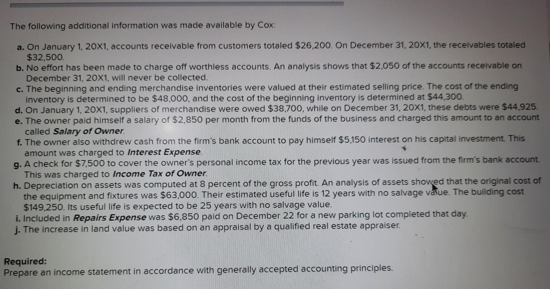 Solved Samuel Cox, owner of Cox Video Center, sent the | Chegg.com
