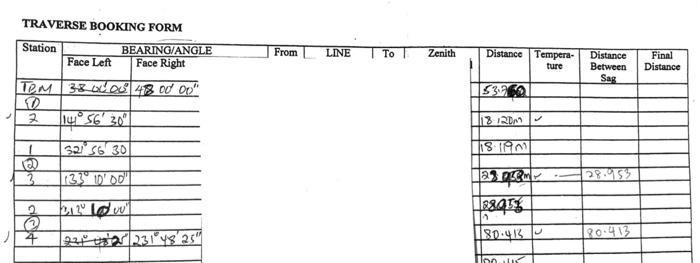 i hope you can draw this traverse point by using it | Chegg.com