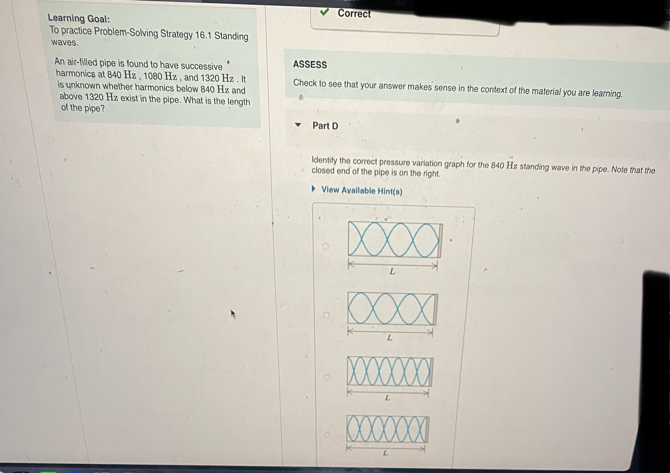 Solved PLEASE ONLY ANSWER PART D !!!!Learning Goal:To | Chegg.com