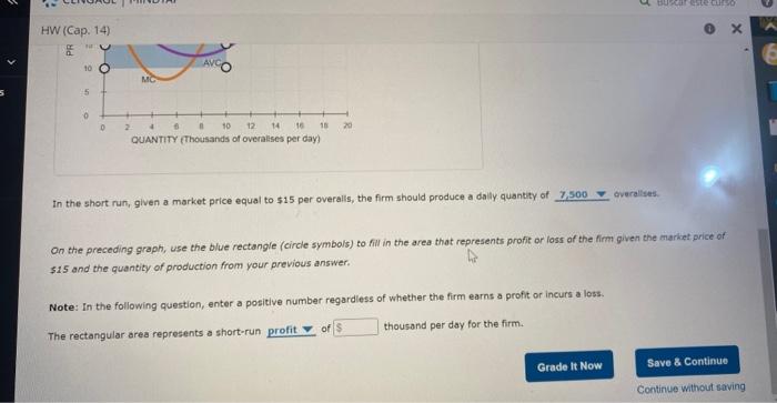 Solved The following graph plots daily cost curves for a | Chegg.com