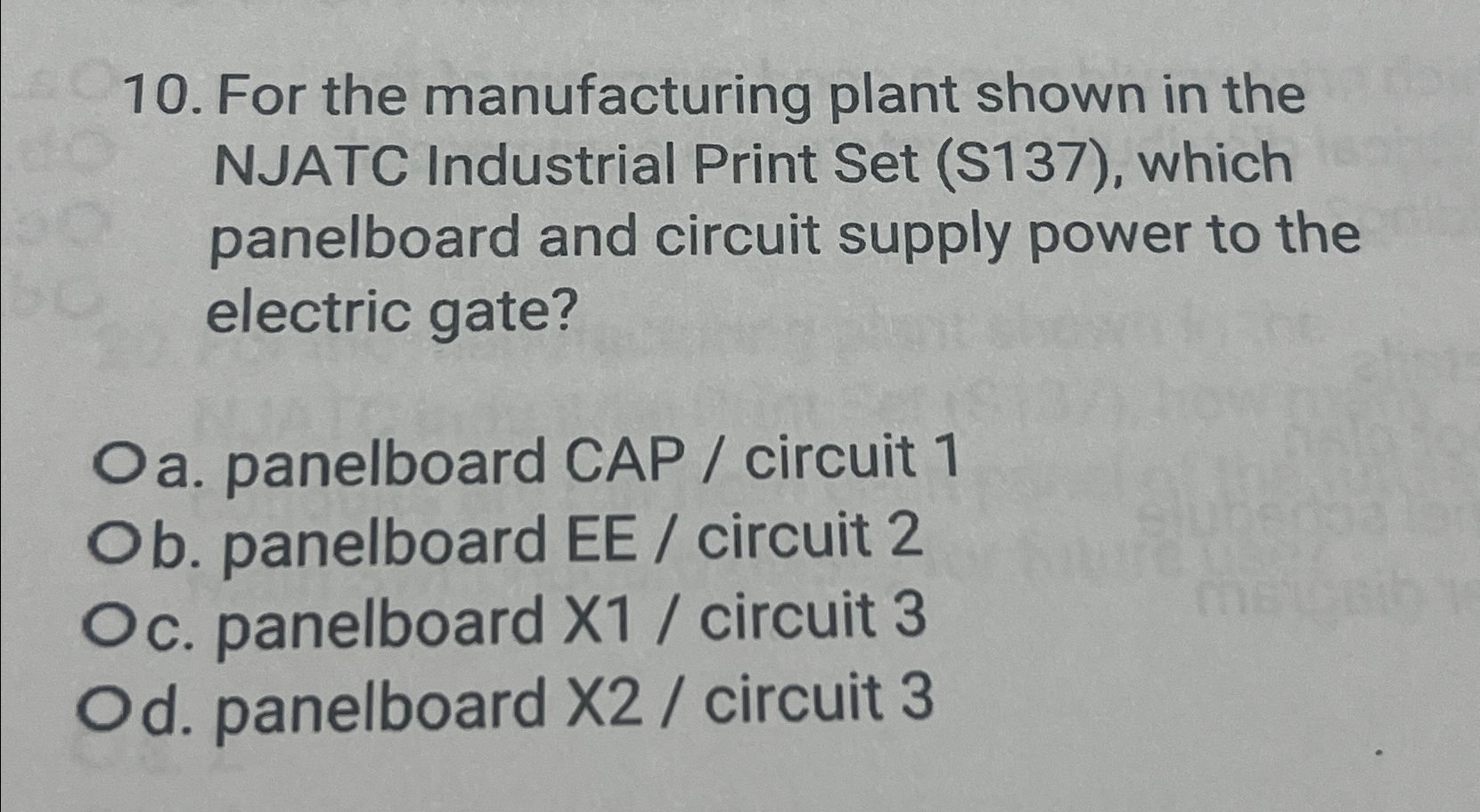 Solved For the manufacturing plant shown in the NJATC | Chegg.com